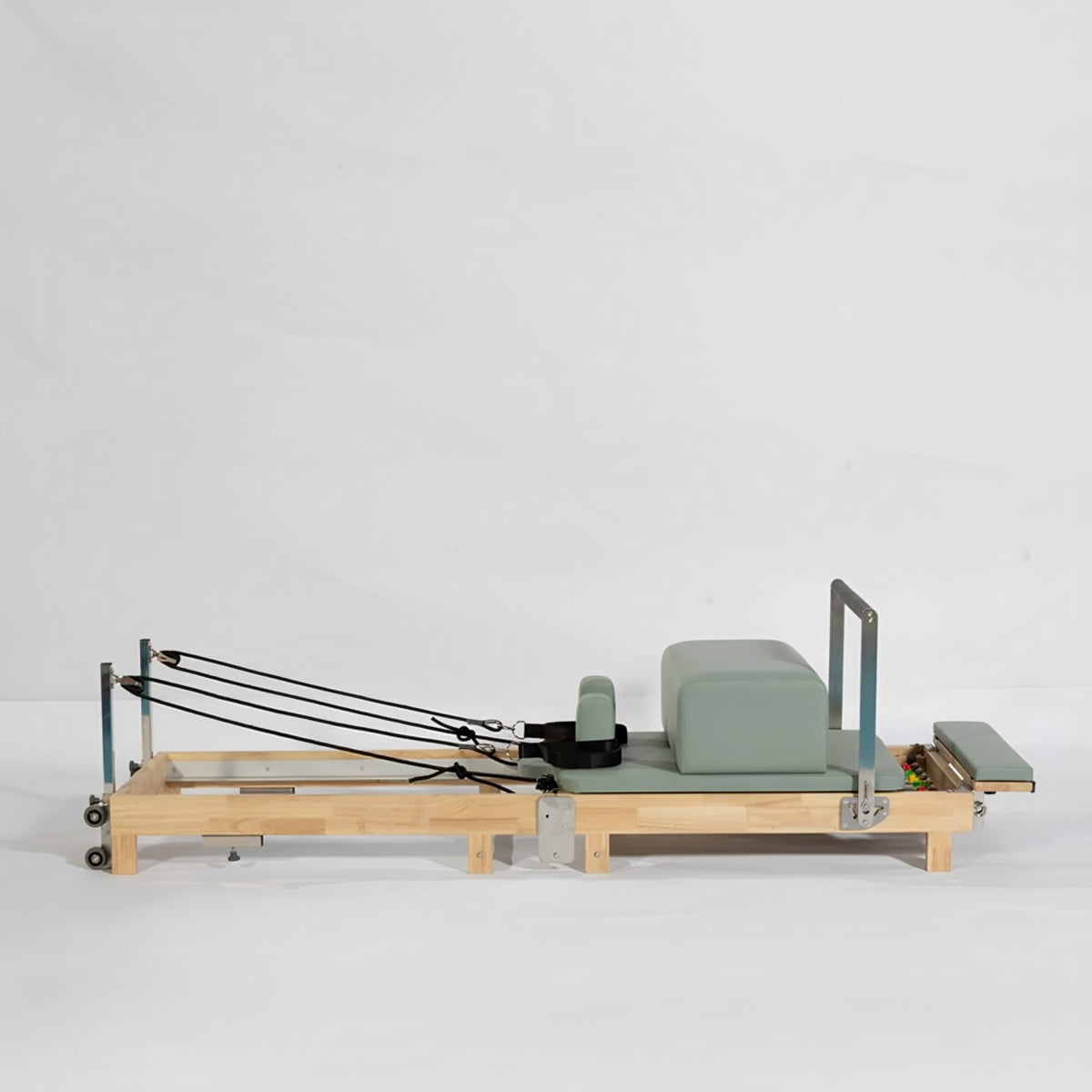Folding Pilates Reformer | Oak – UK Pilates Reformers